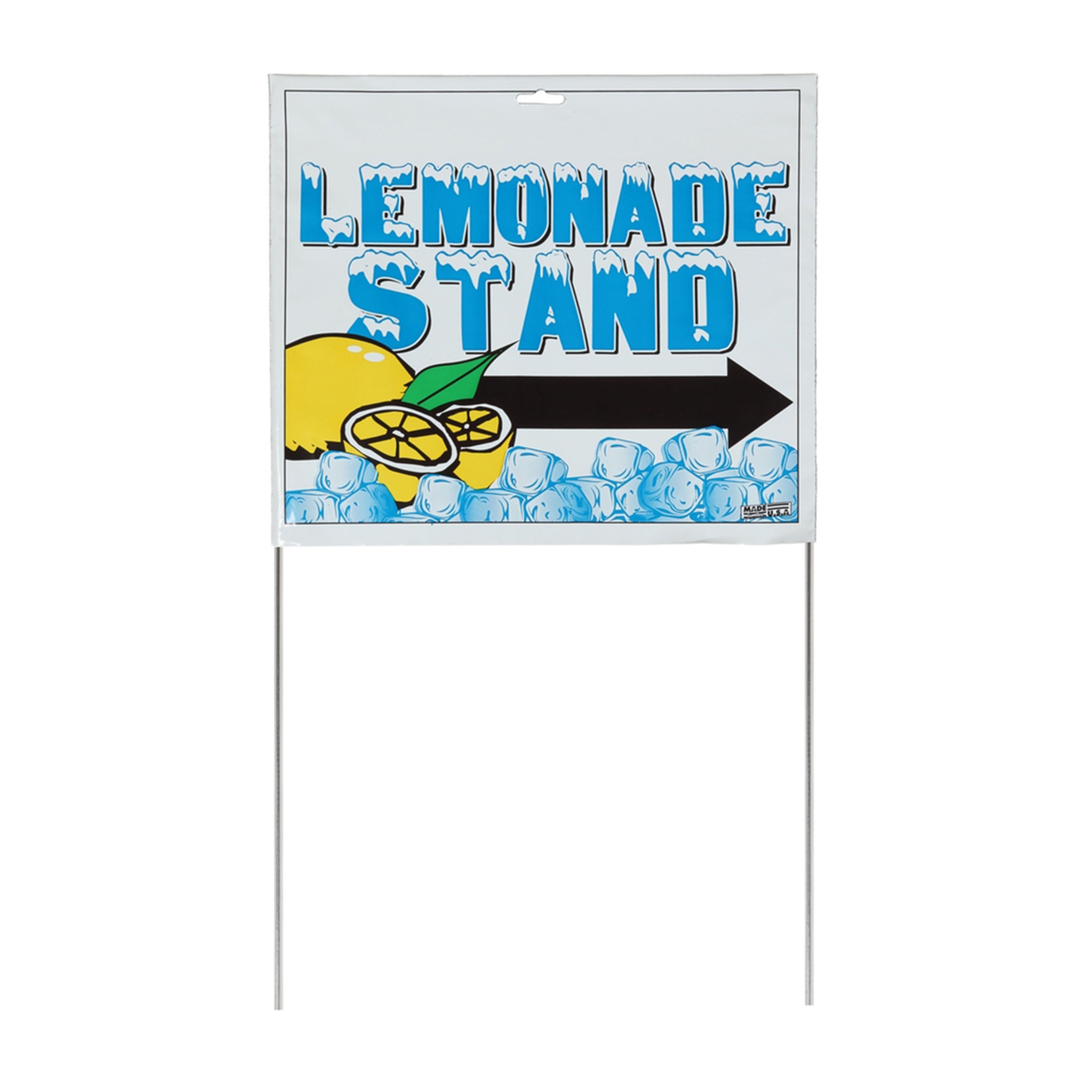 14” x 22” Lemonade Stand Sign with Stakes – SunburstSystems